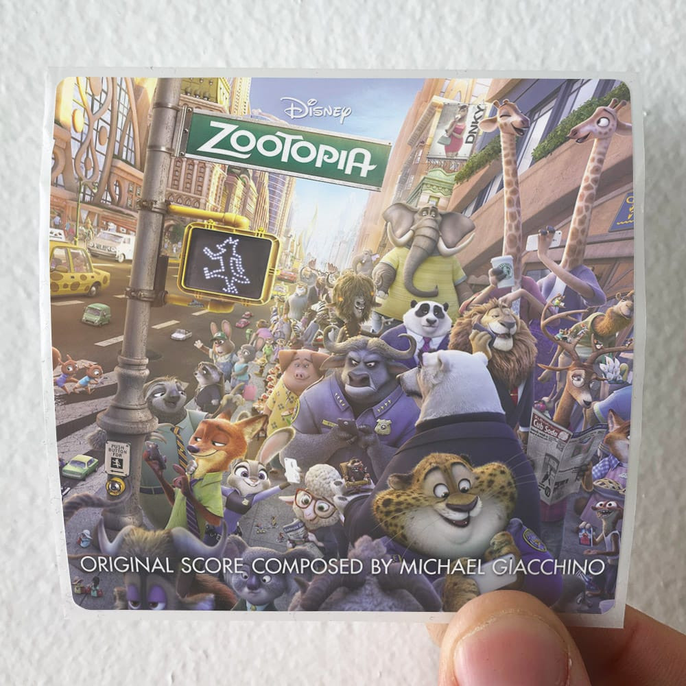 Michael Giacchino Zootopia Album Cover Sticker