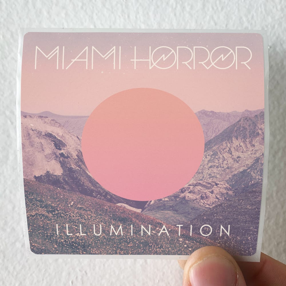 Miami Horror Illumination Remix Disc Album Cover Sticker