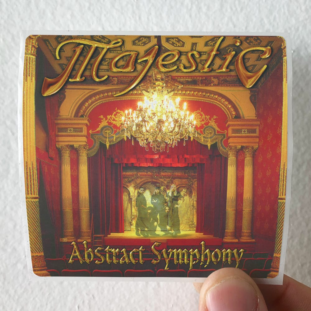 Majestic Abstract Symphony Album Cover Sticker