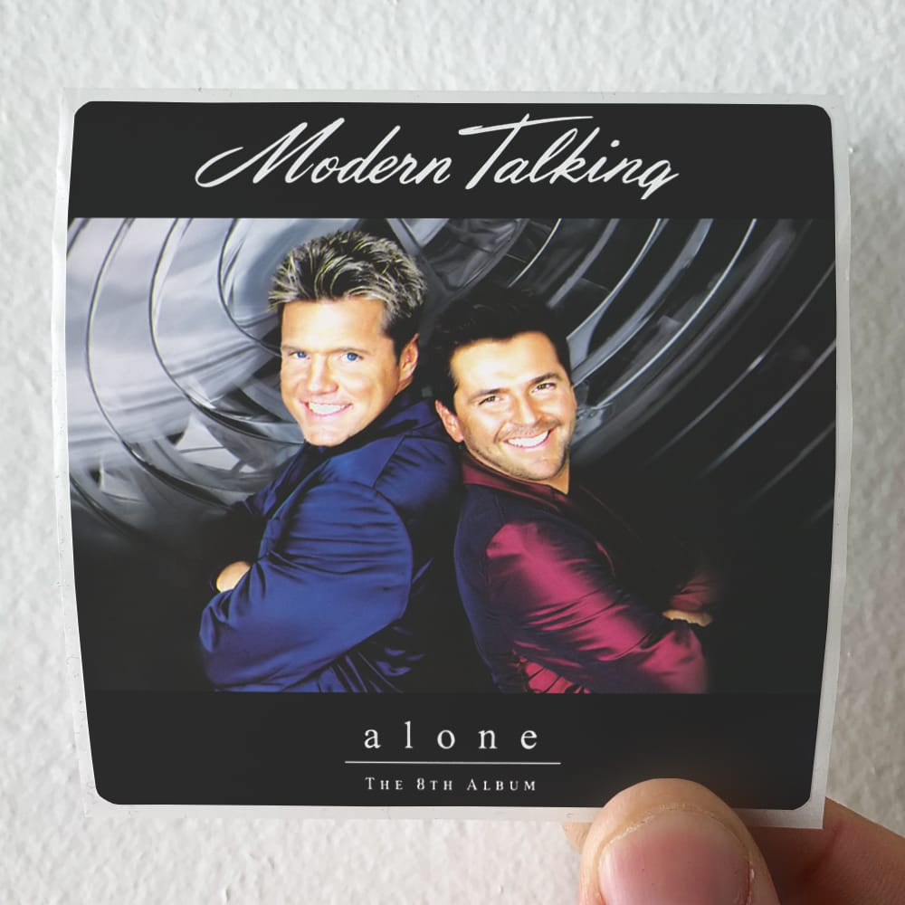 Modern Talking Alone The 8Th Album Album Cover Sticker
