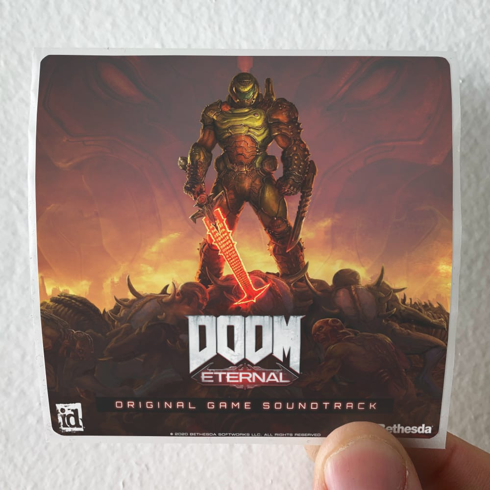 Mick Gordon Doom Eternal Album Cover Sticker