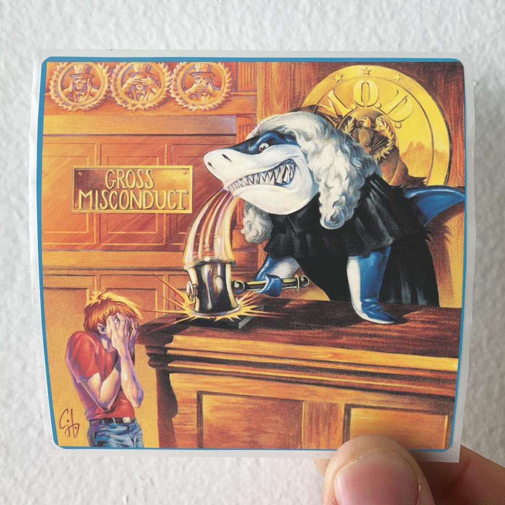 MOD Gross Misconduct Album Cover Sticker