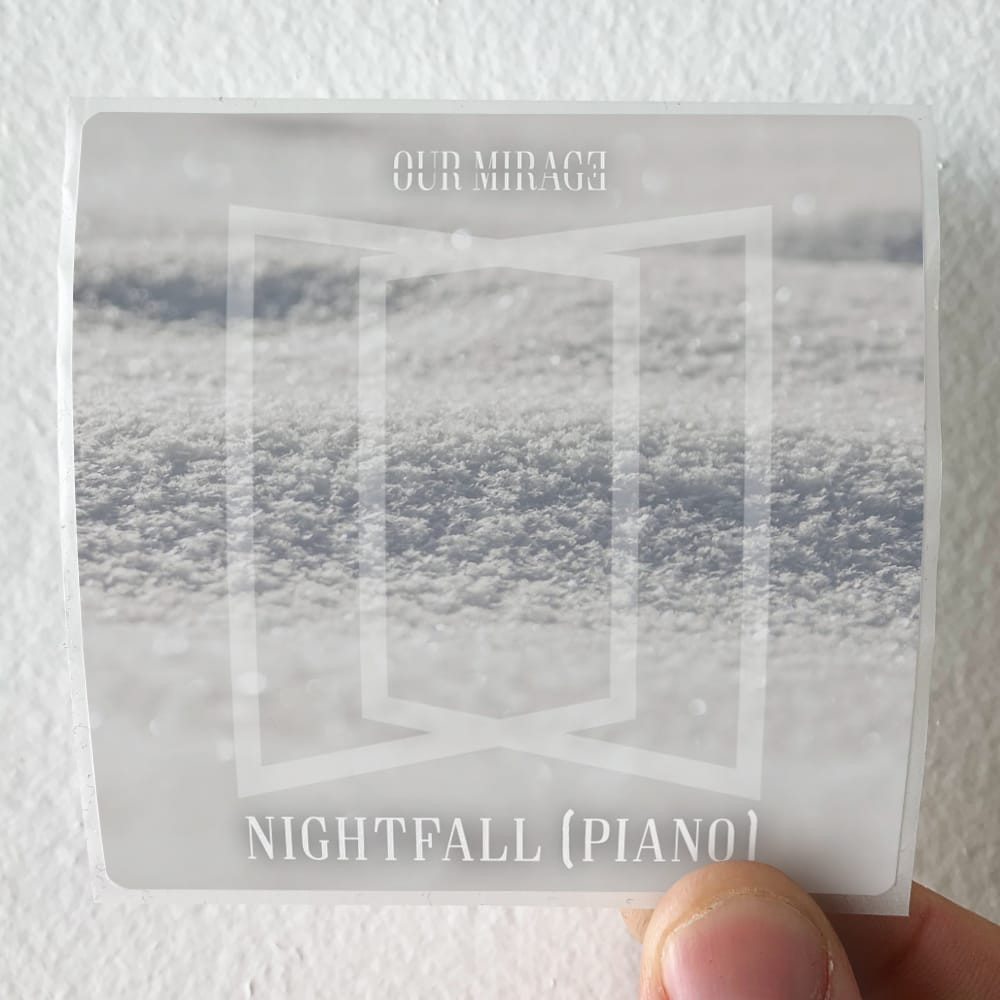 Our Mirage Nightfall Piano Album Cover Sticker