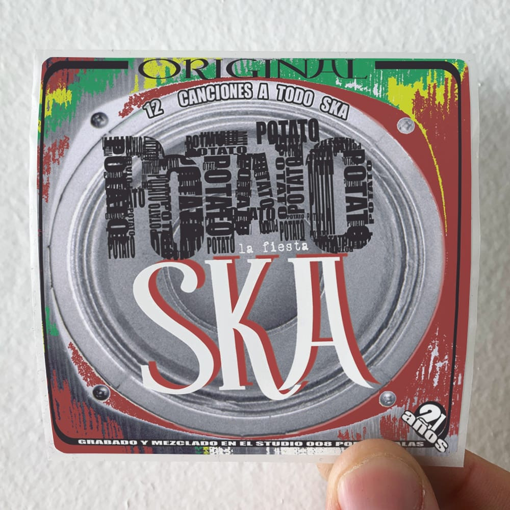 Potato La Fiesta Ska Album Cover Sticker