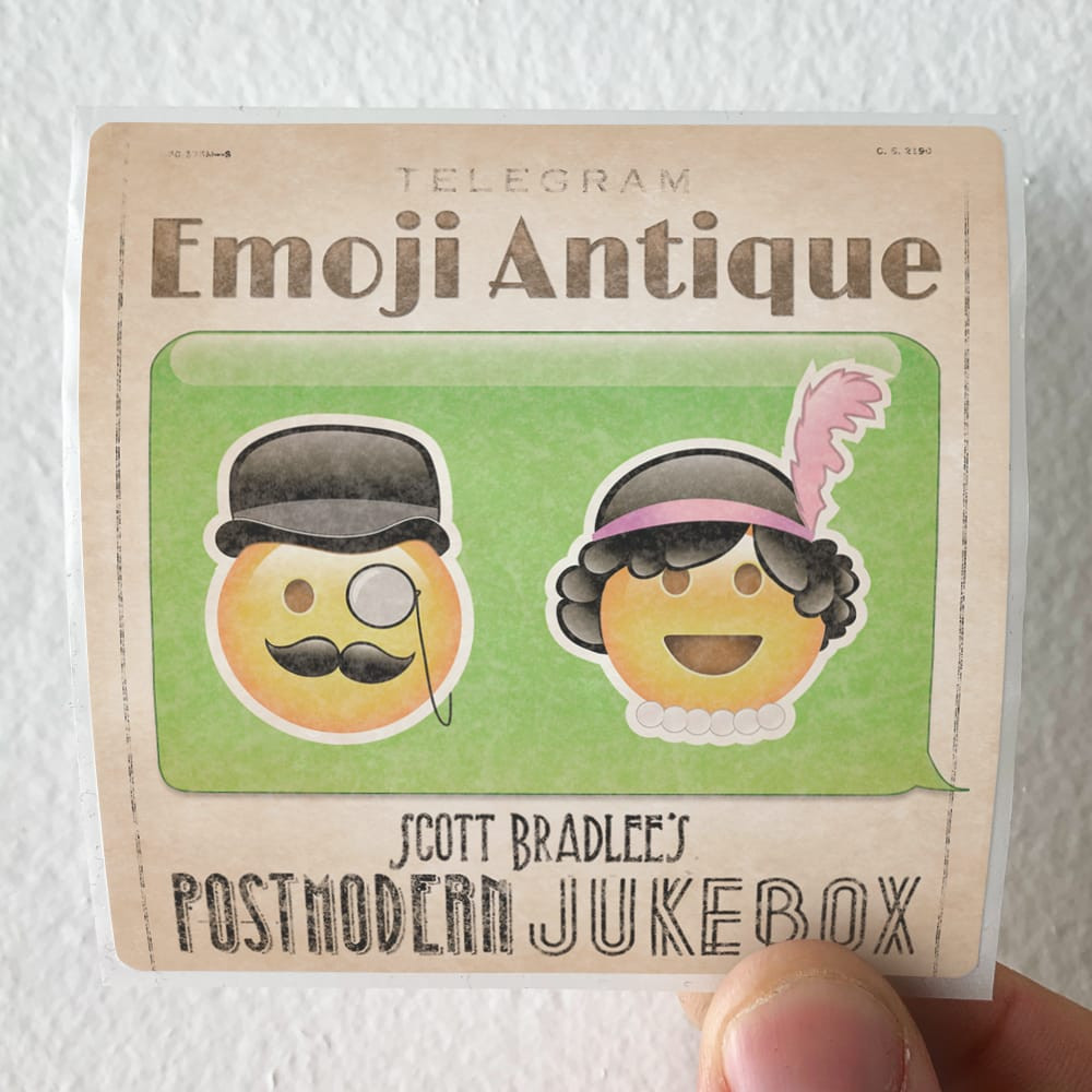 Postmodern Jukebox Emoji Antique Album Cover Sticker