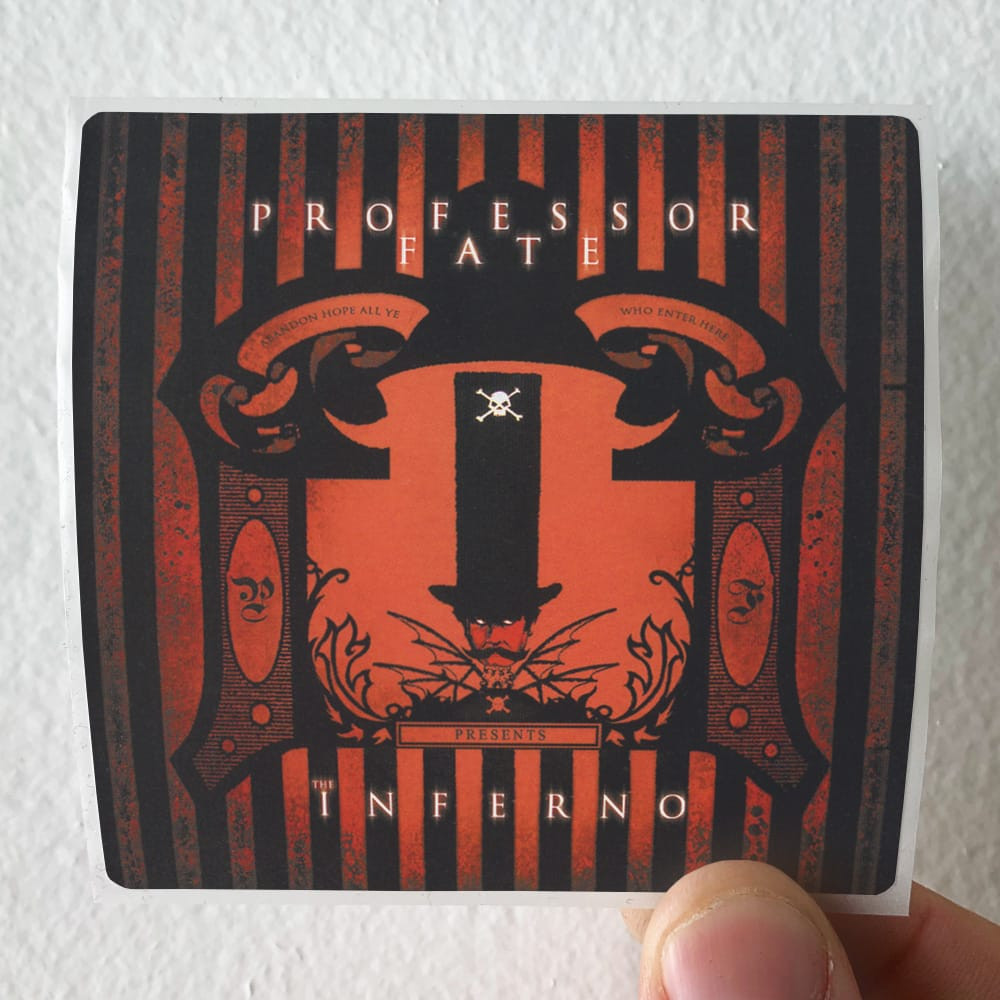Professor Fate The Inferno Album Cover Sticker