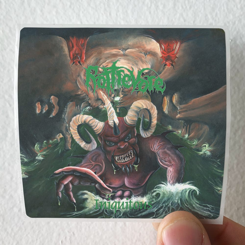 Rottrevore Iniquitous Album Cover Sticker