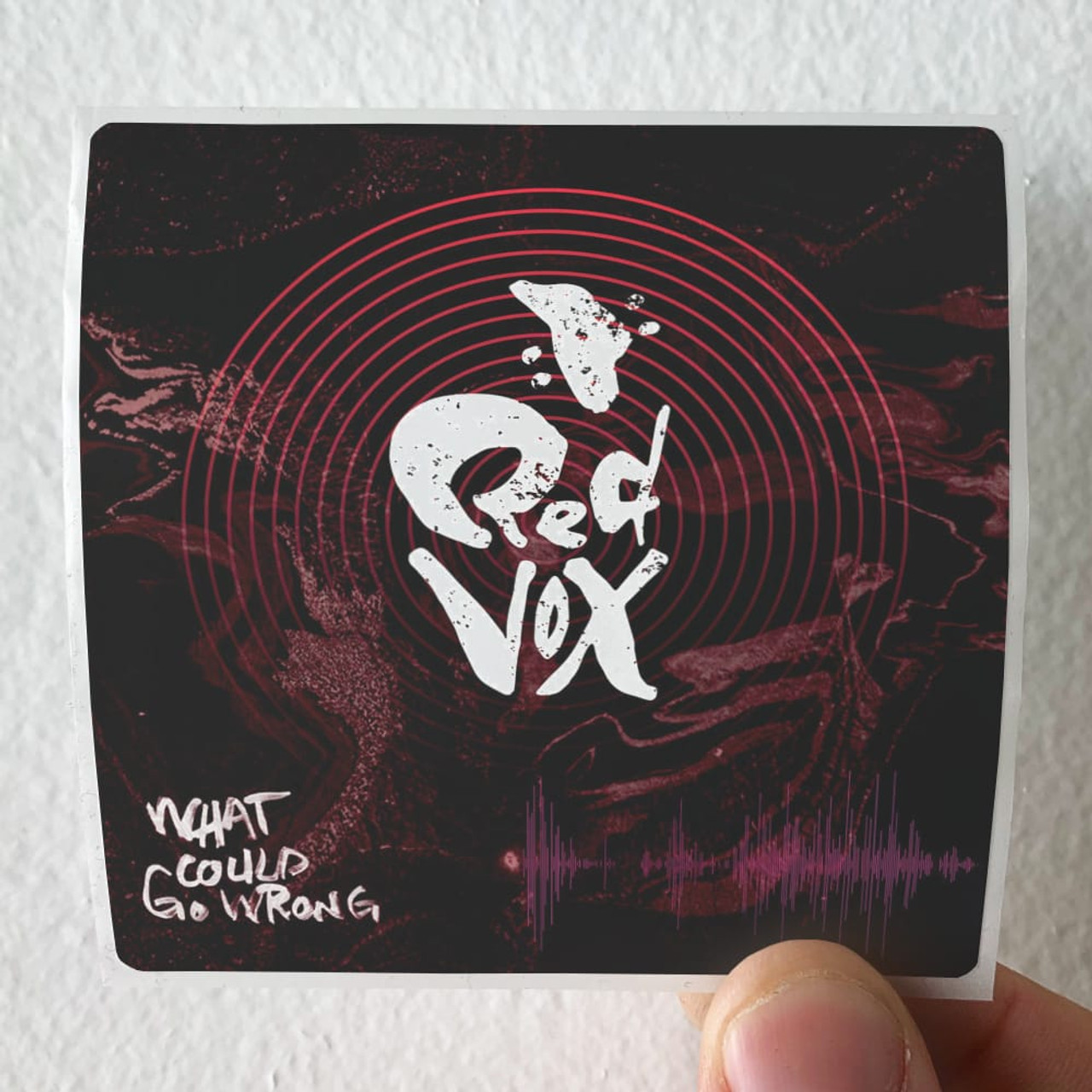 Red Vox What Could Go Wrong Album Cover Sticker Red Vox What Could Go Wrong Album Cover Sticker