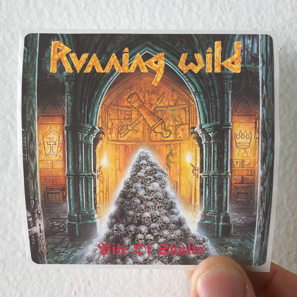 Running Wild Pile Of Skulls Album Cover Sticker