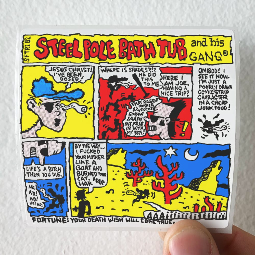 Steel Pole Bath Tub Arizona Garbage Truck Voodoo Chile Album Cover Sticker