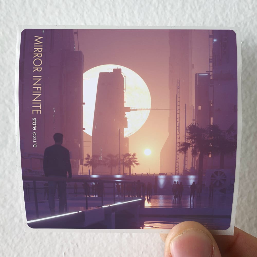 State Azure Mirror Infinite 5 Album Cover Sticker