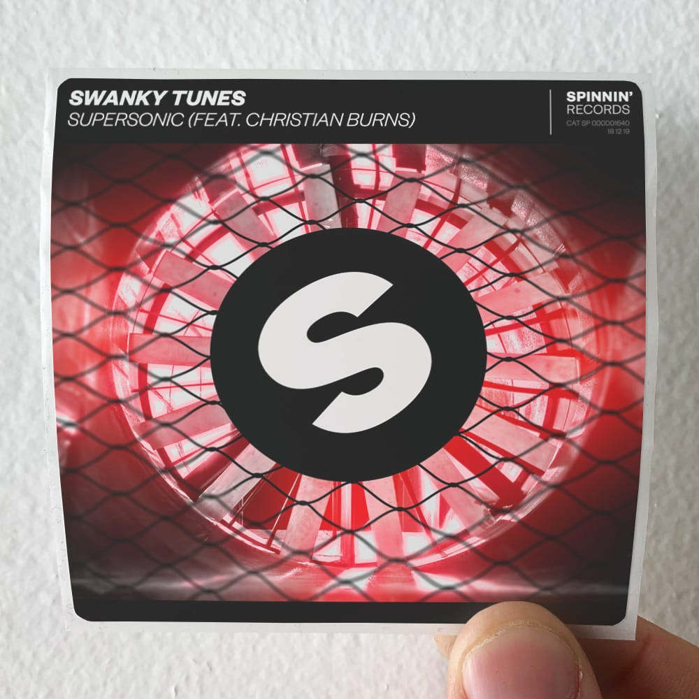Swanky Tunes Supersonic Album Cover Sticker