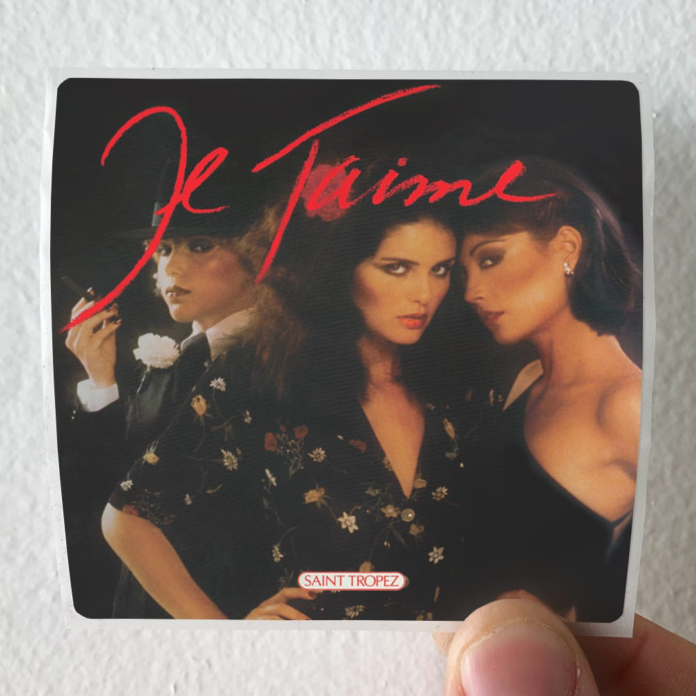 Saint Tropez Je Taime Album Cover Sticker