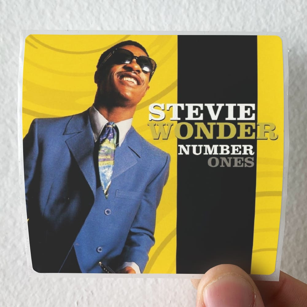 Stevie Wonder Number Ones 1 Album Cover Sticker