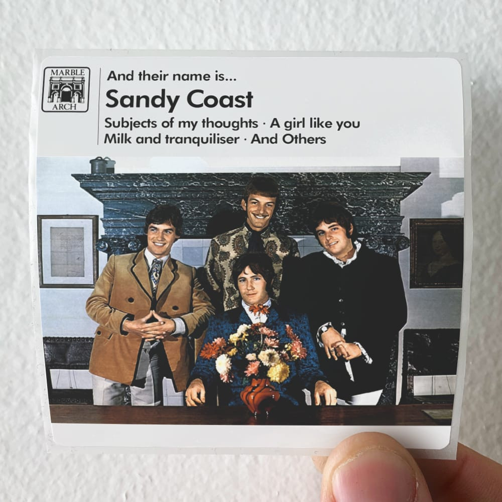 Sandy Coast And Their Name Is Sandy Coast Album Cover Sticker