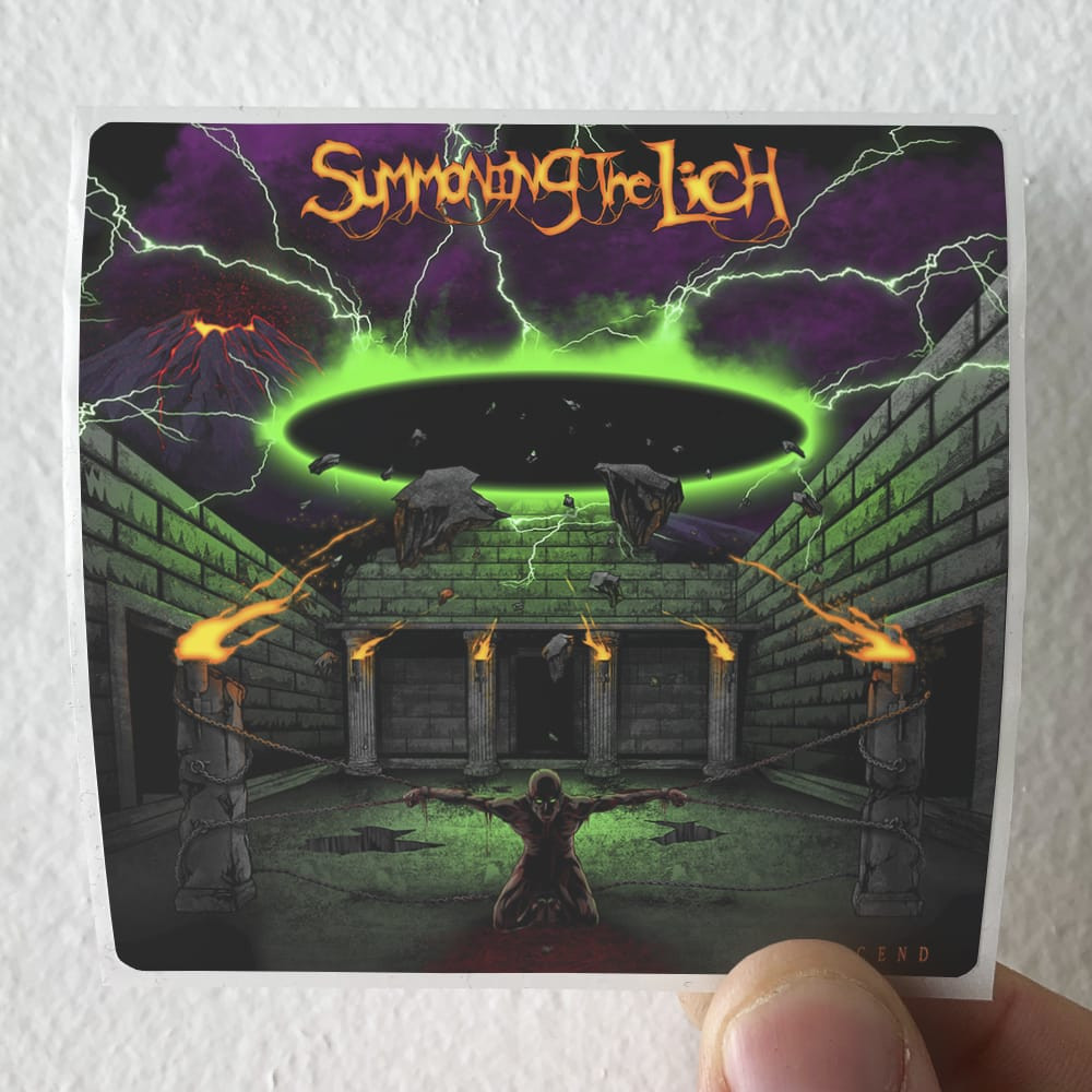 Summoning the Lich Descend Album Cover Sticker