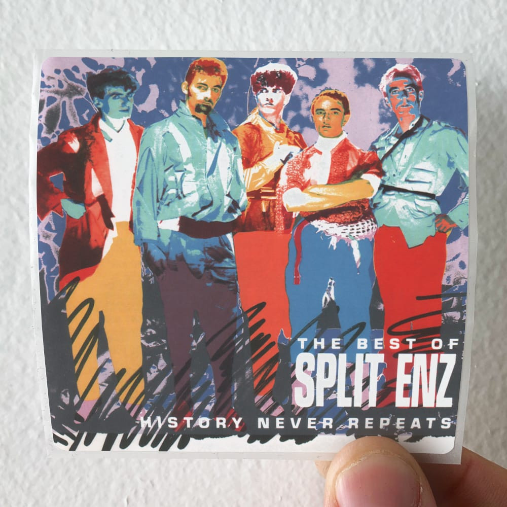 Split Enz History Never Repeats The Best Of Split Enz Album Cover Sticker