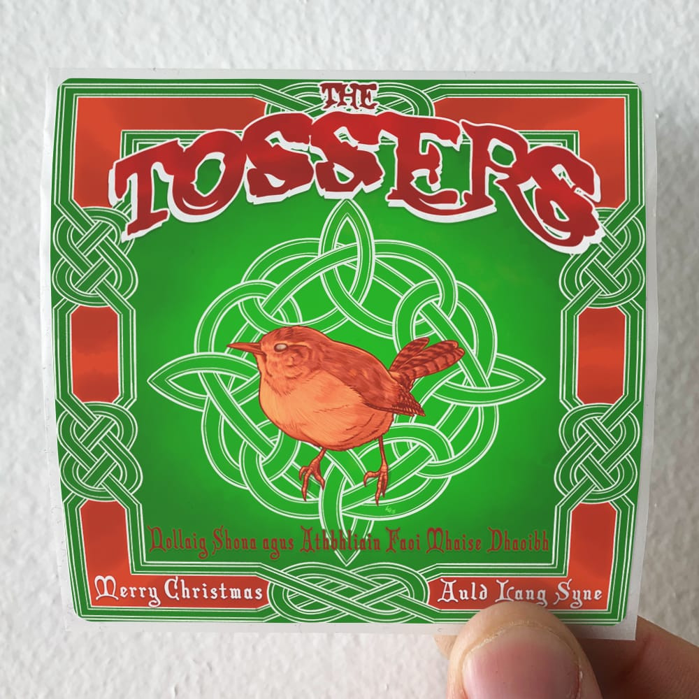 The Tossers Merry Christmas Album Cover Sticker