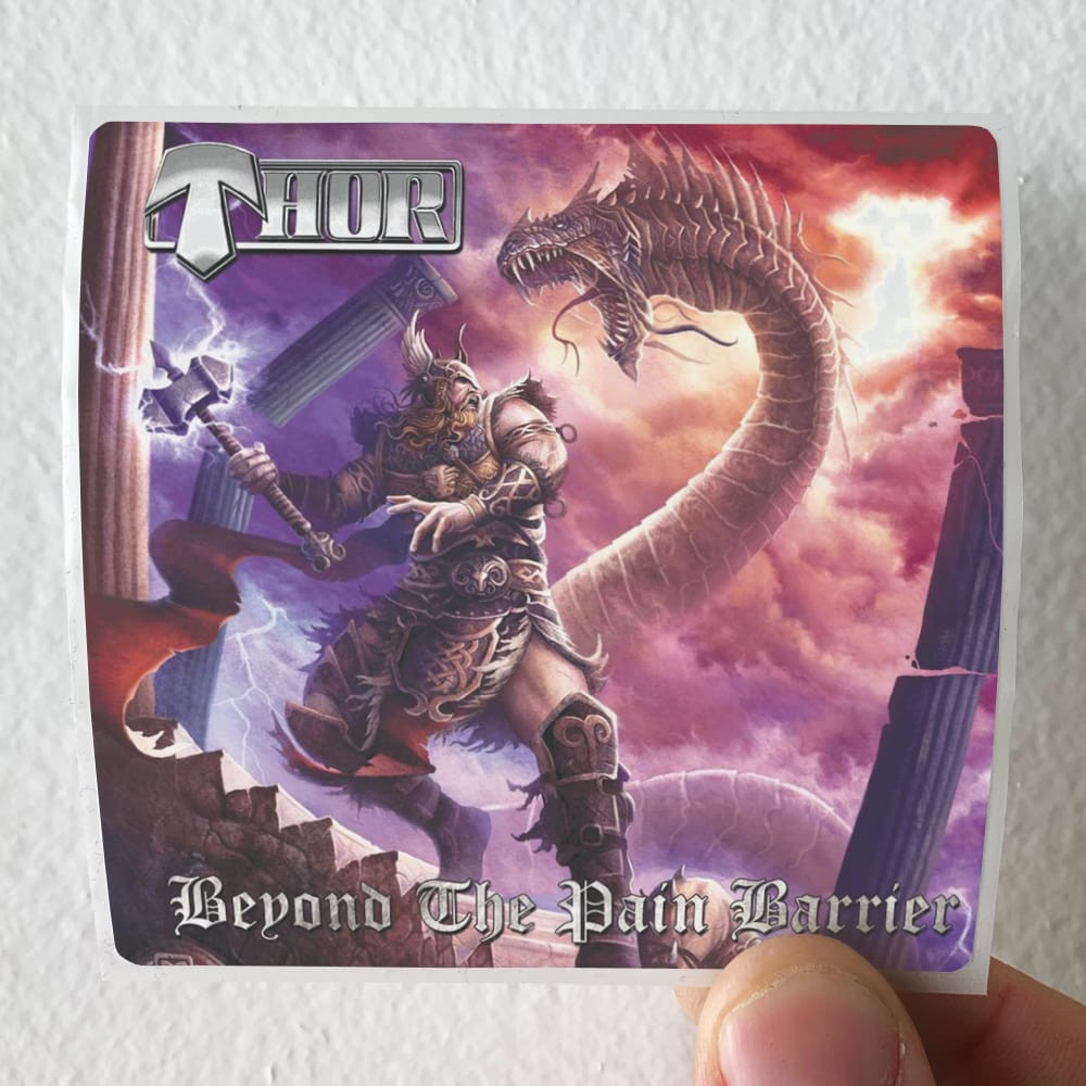 Thor Beyond The Pain Barrier Album Cover Sticker