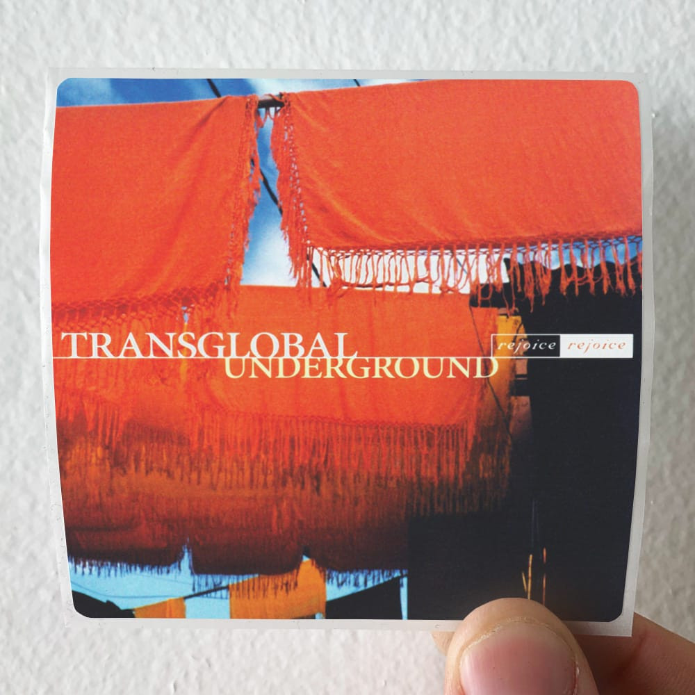 Transglobal Underground Rejoice Rejoice Album Cover Sticker