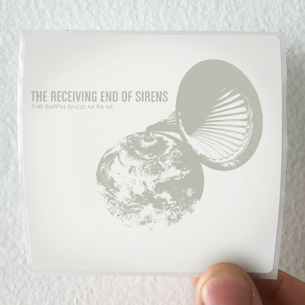 The Receiving End of Sirens The Earth Sings Mi Fa Mi Album Cover Sticker