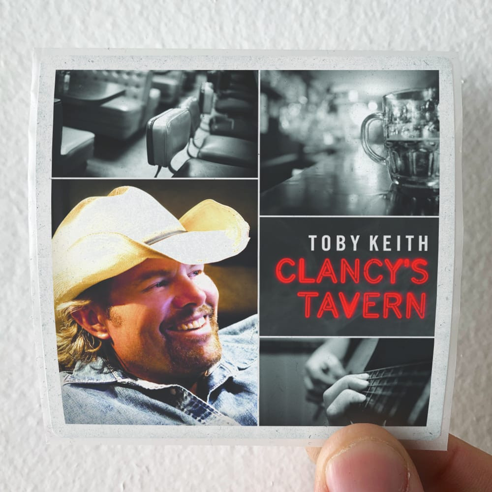 Toby Keith Clancys Tavern Album Cover Sticker
