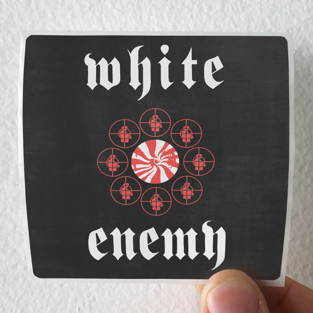 The White Stripes White Enemy Album Cover Sticker