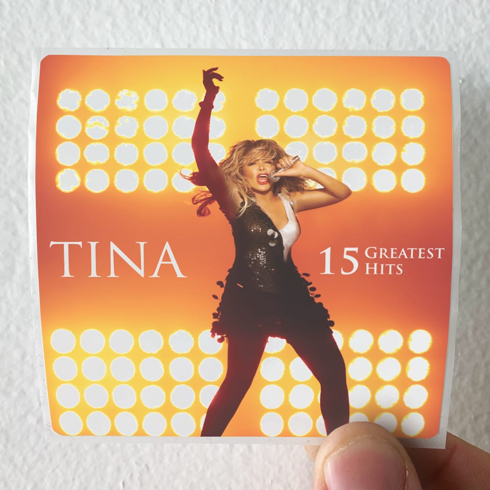 Tina Turner 15 Greatest Hits Album Cover Sticker
