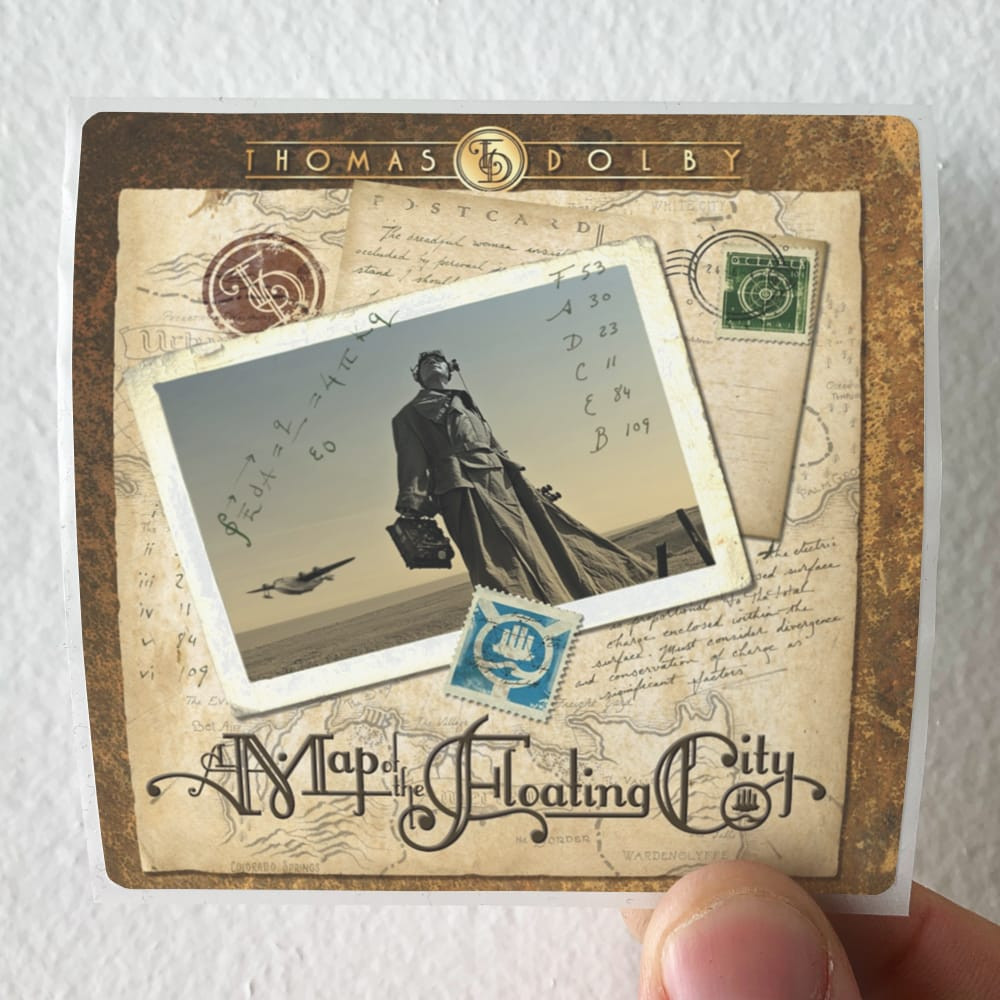 Thomas Dolby A Map Of The Floating City 2 Album Cover Sticker