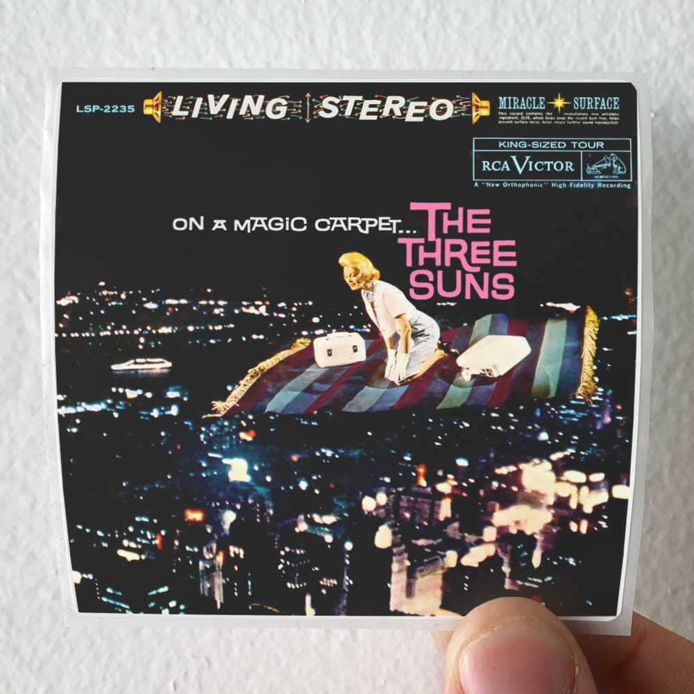 The Three Suns On A Magic Carpet Album Cover Sticker