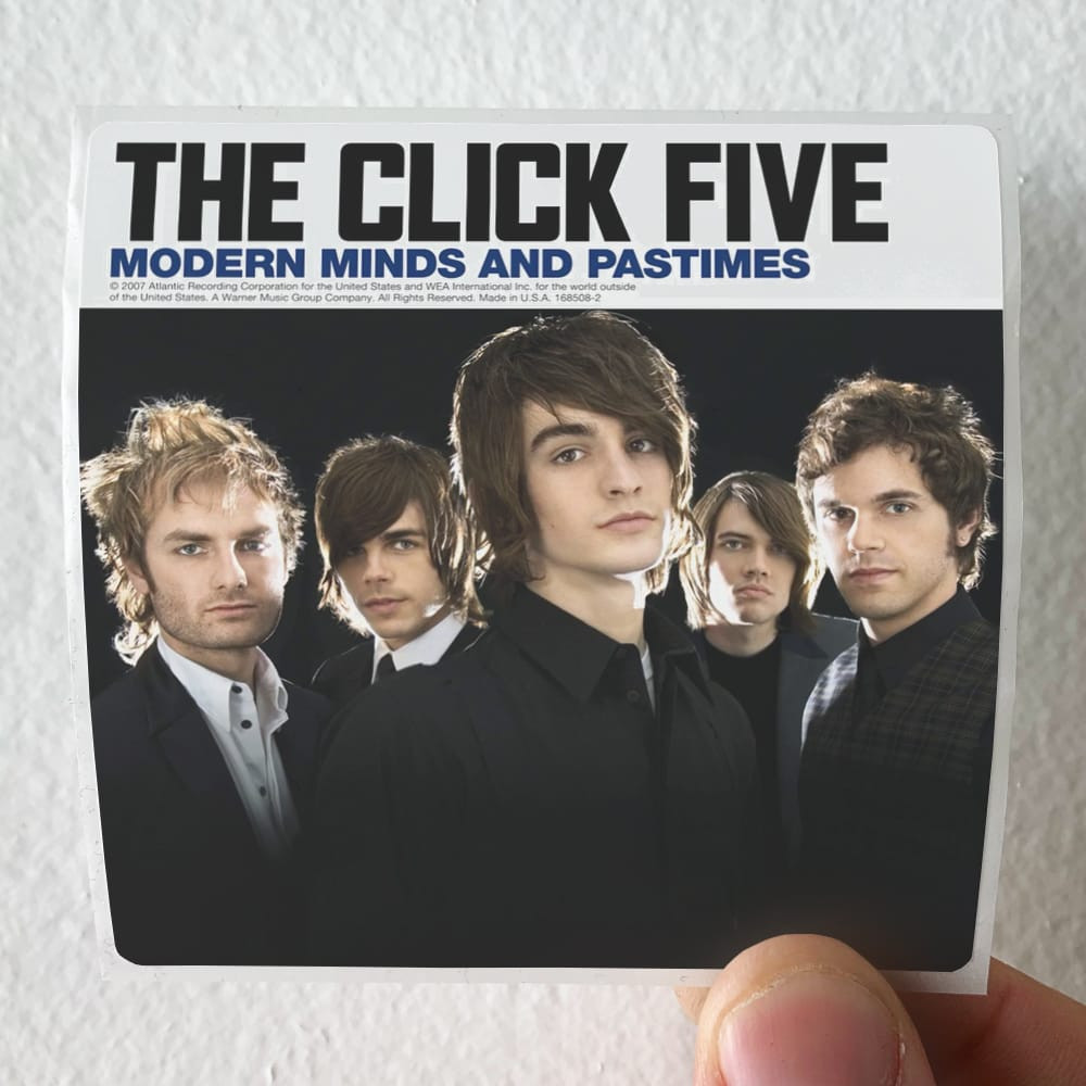 The Click Five Modern Minds And Pastimes Album Cover Sticker