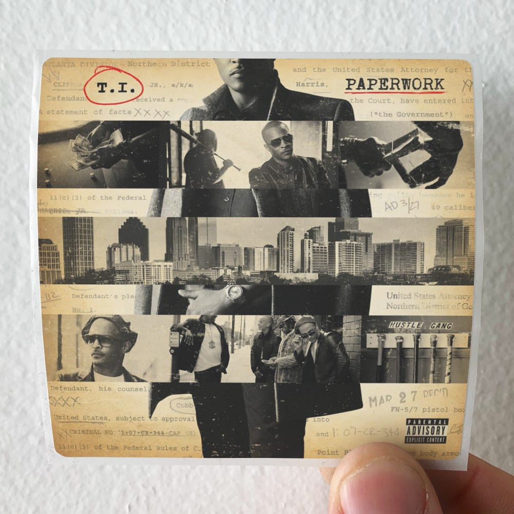TI Paperwork Album Cover Sticker