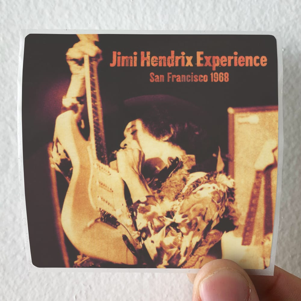 The Jimi Hendrix Experience San Francisco 1968 Album Cover Sticker