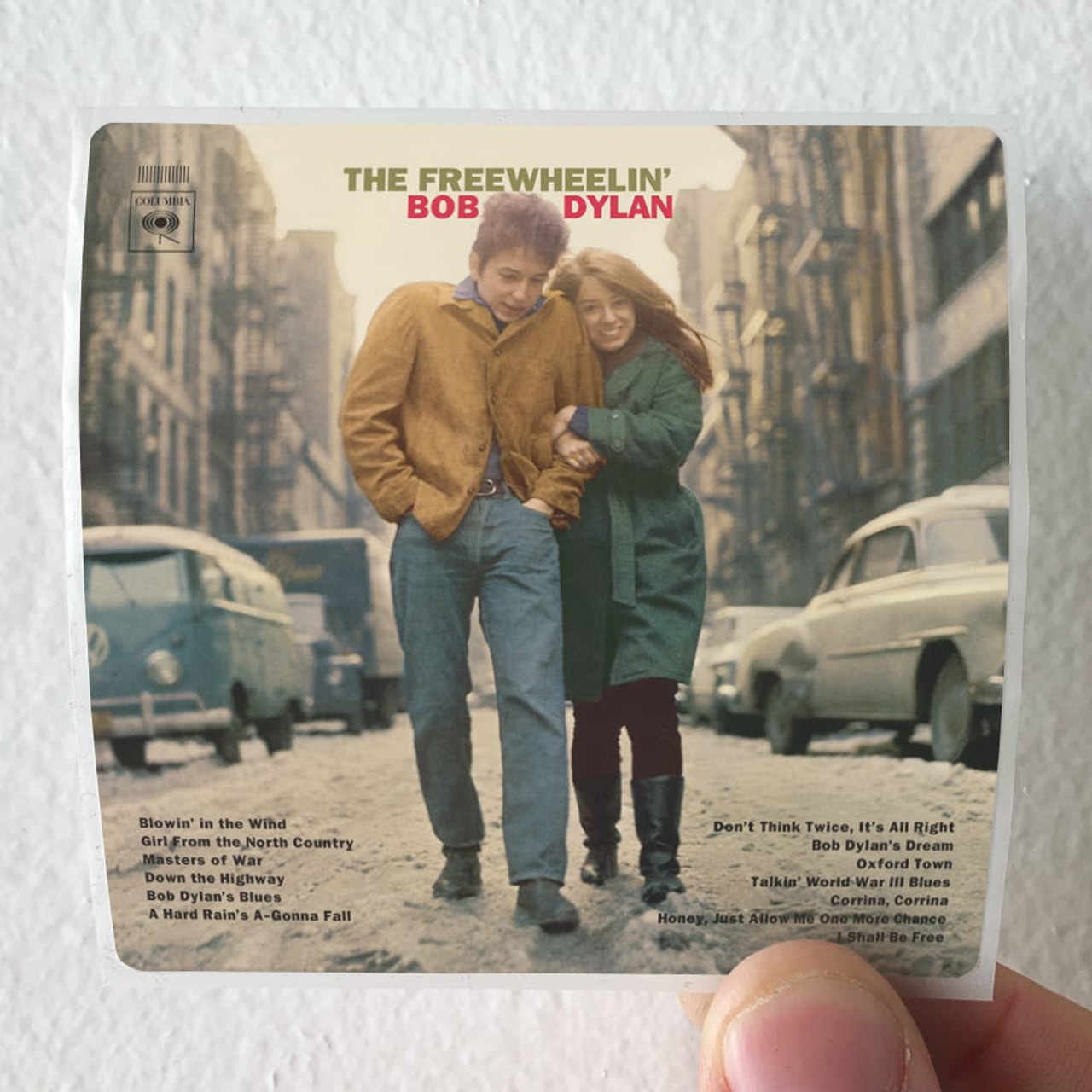 Bob Dylan The Freewheelin Bob Dylan Album Cover Sticker