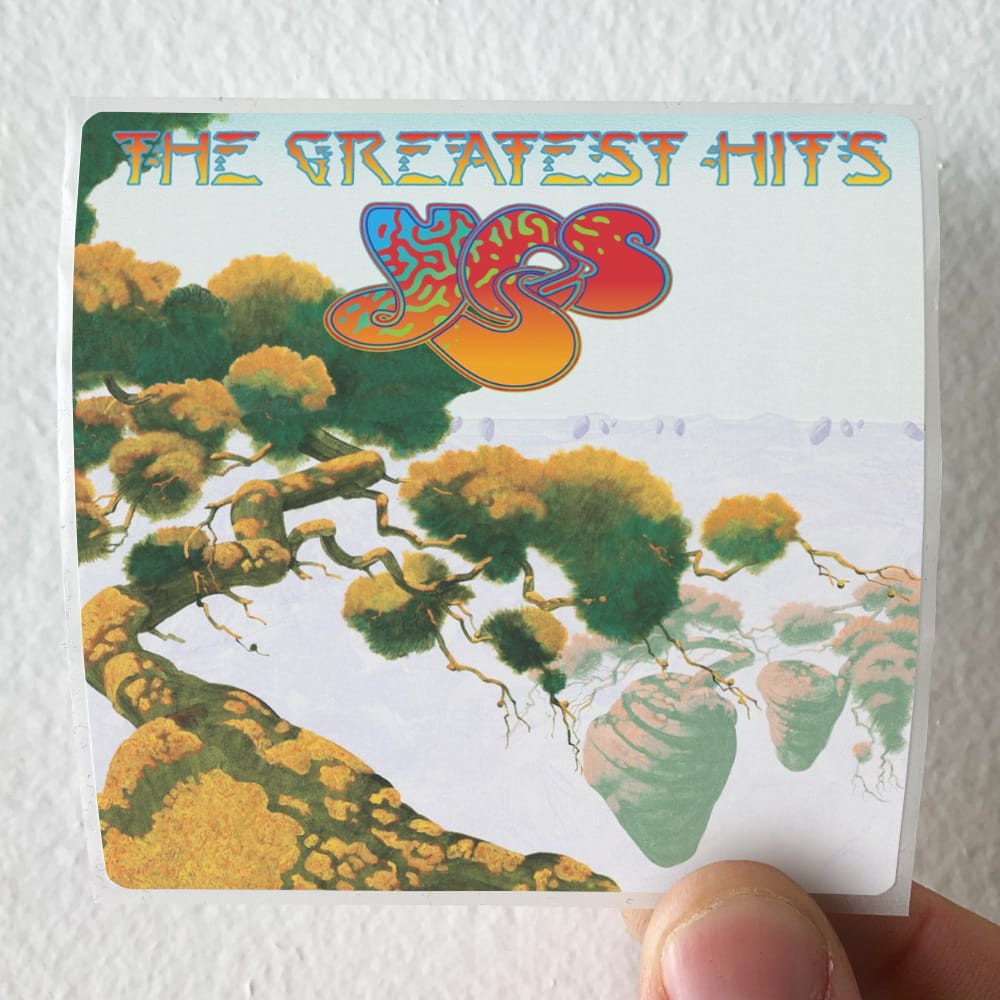 Yes The Greatest Hits Album Cover Sticker
