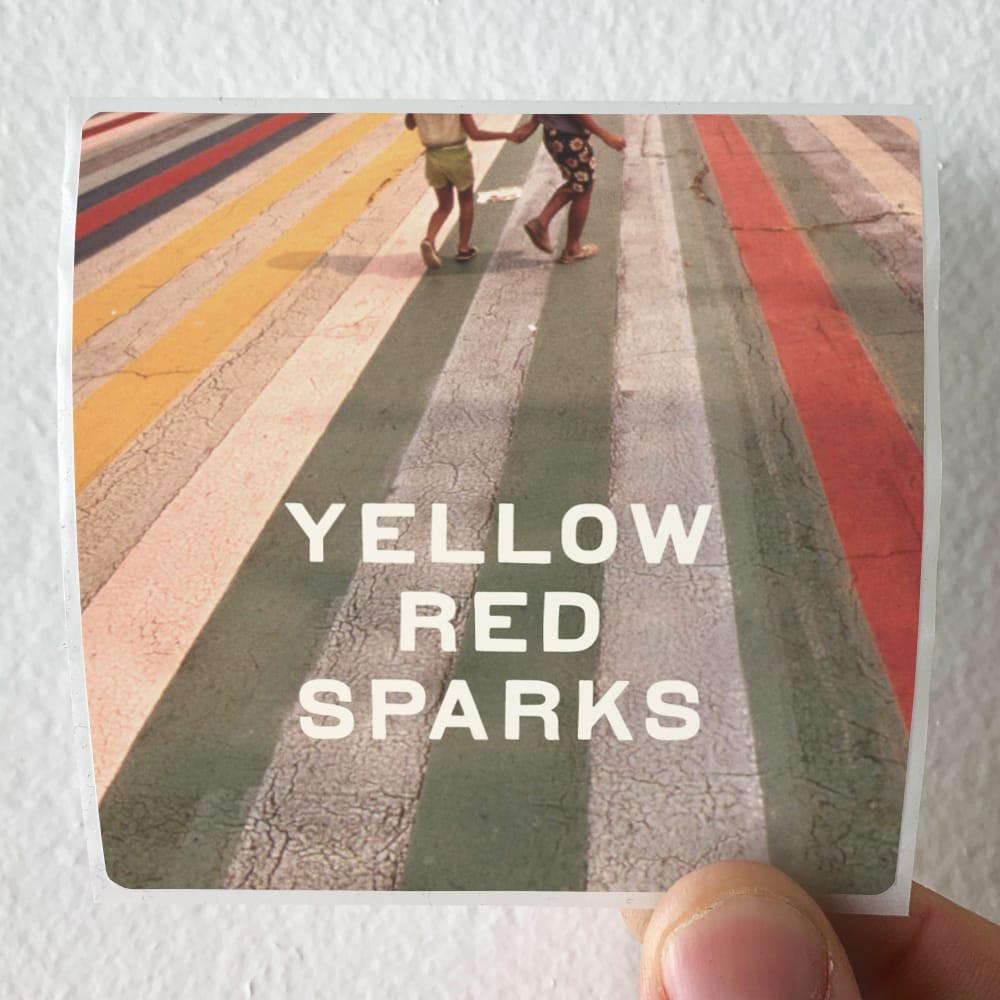 Yellow Red Sparks Yellow Red Sparks Album Cover Sticker