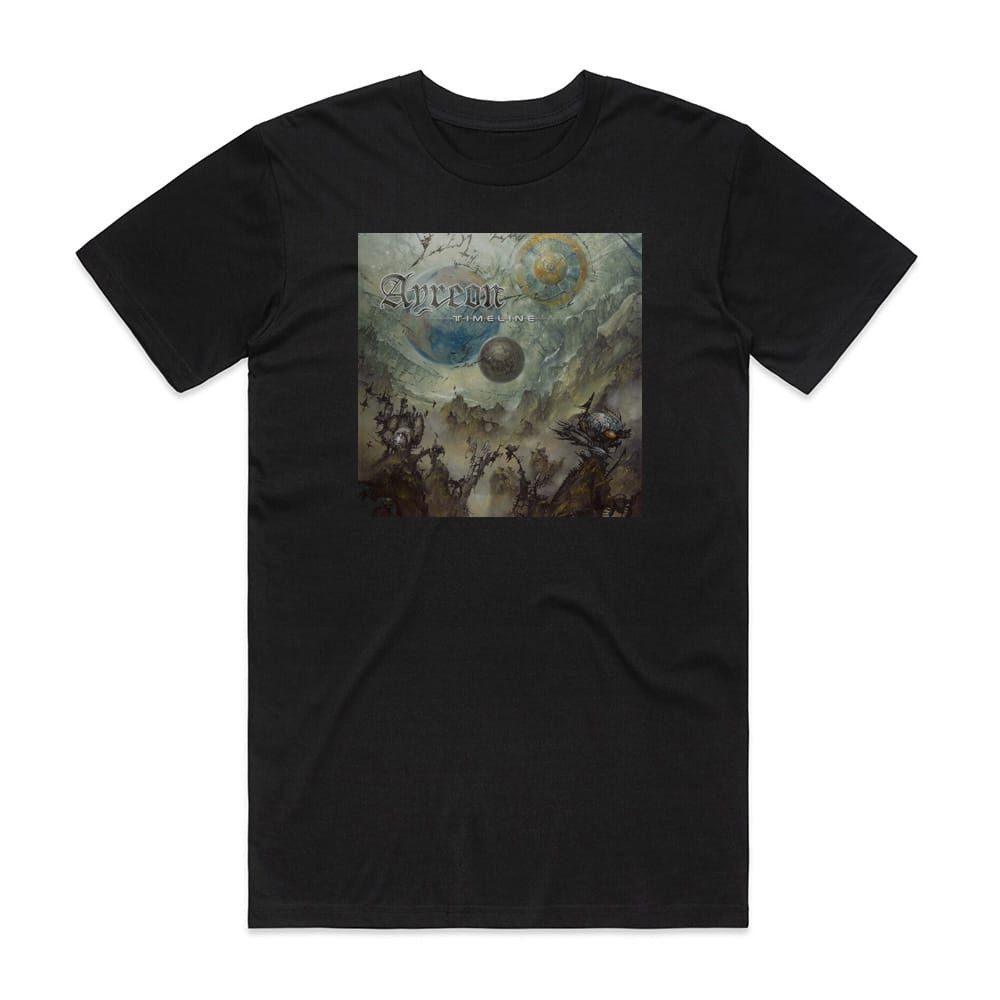 Ayreon Timeline Album Cover T-Shirt Black