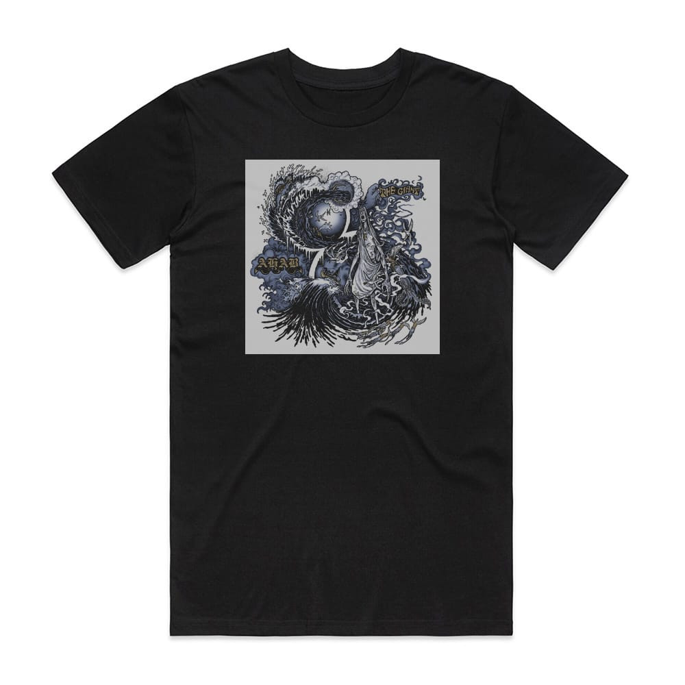 Ahab The Giant Album Cover T-Shirt Black
