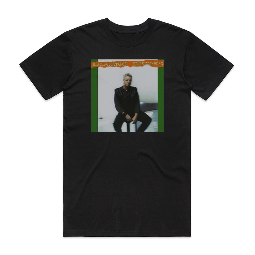 Bruce Cockburn Big Circumstance Album Cover T-Shirt Black