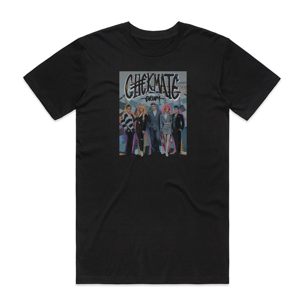 CHECKMATE Drum Album Cover T-Shirt Black