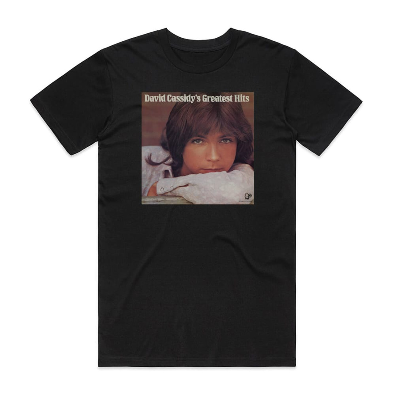 David Cassidy David Cassidys Greatest Hits Album Cover T Shirt Black