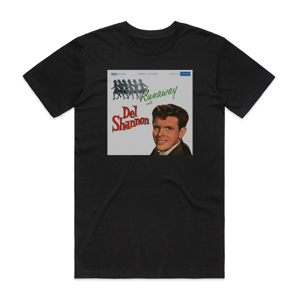 Del Shannon Runaway With Del Shannon Album Cover T-Shirt Black