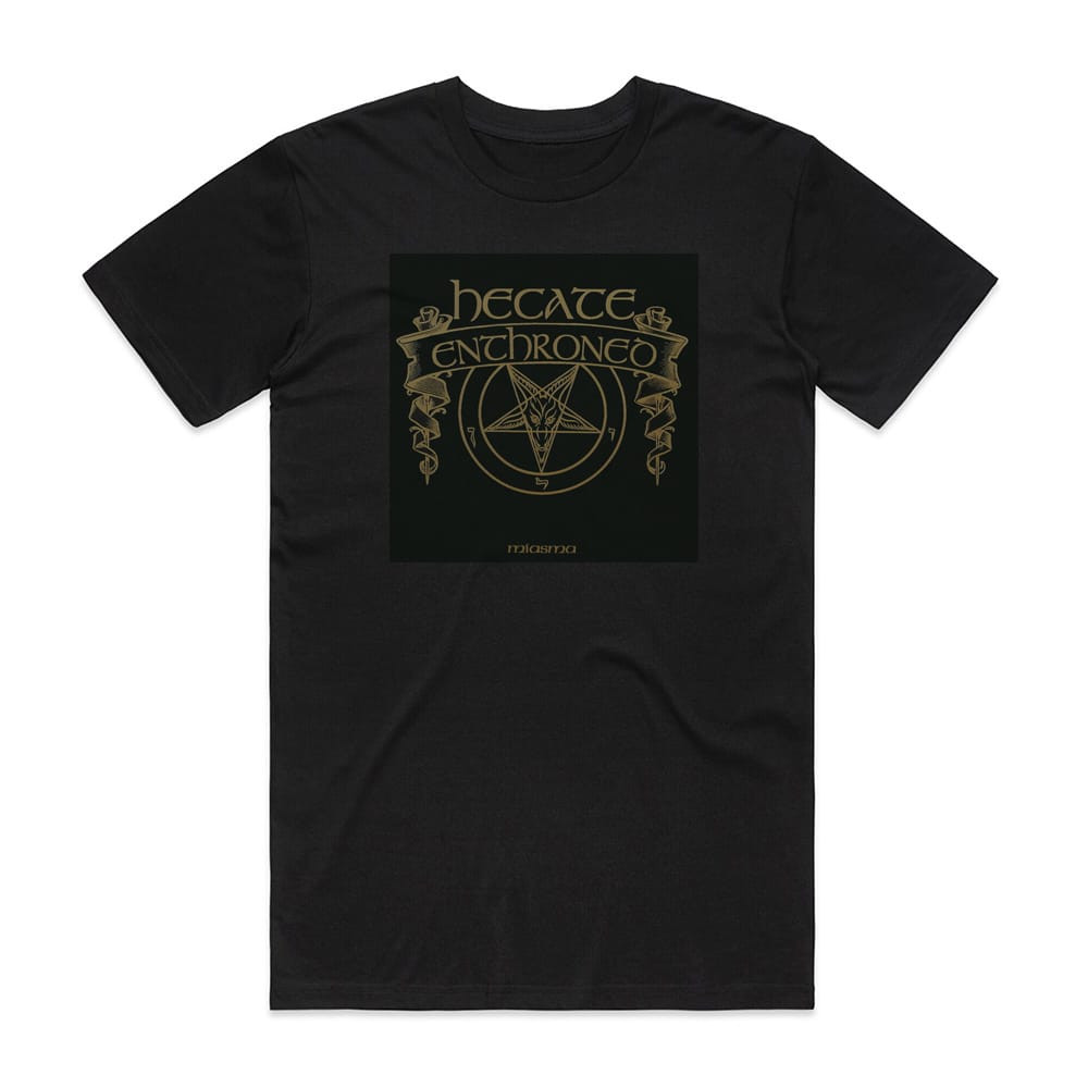 Hecate Enthroned Miasma Album Cover T-Shirt Black