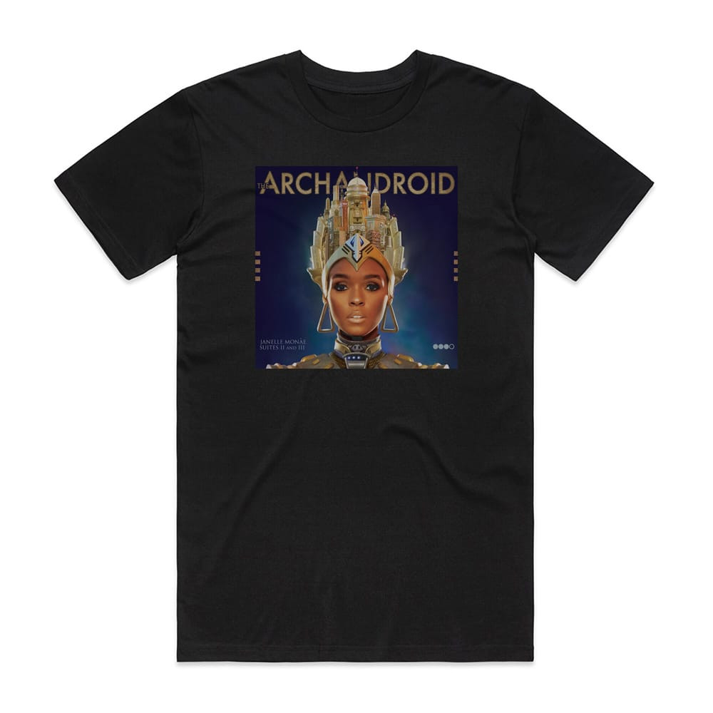 Janelle Monae The Archandroid Album Cover T-Shirt Black