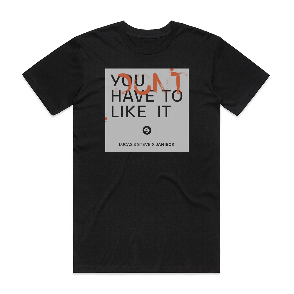 Lucas and Steve You Dont Have To Like It Album Cover T-Shirt Black