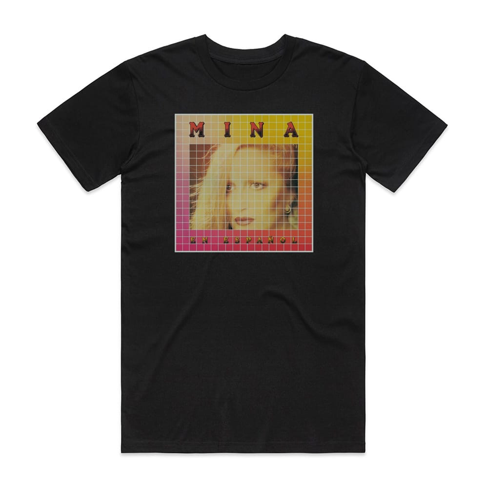 Mina En Espaol Album Cover T-Shirt Black