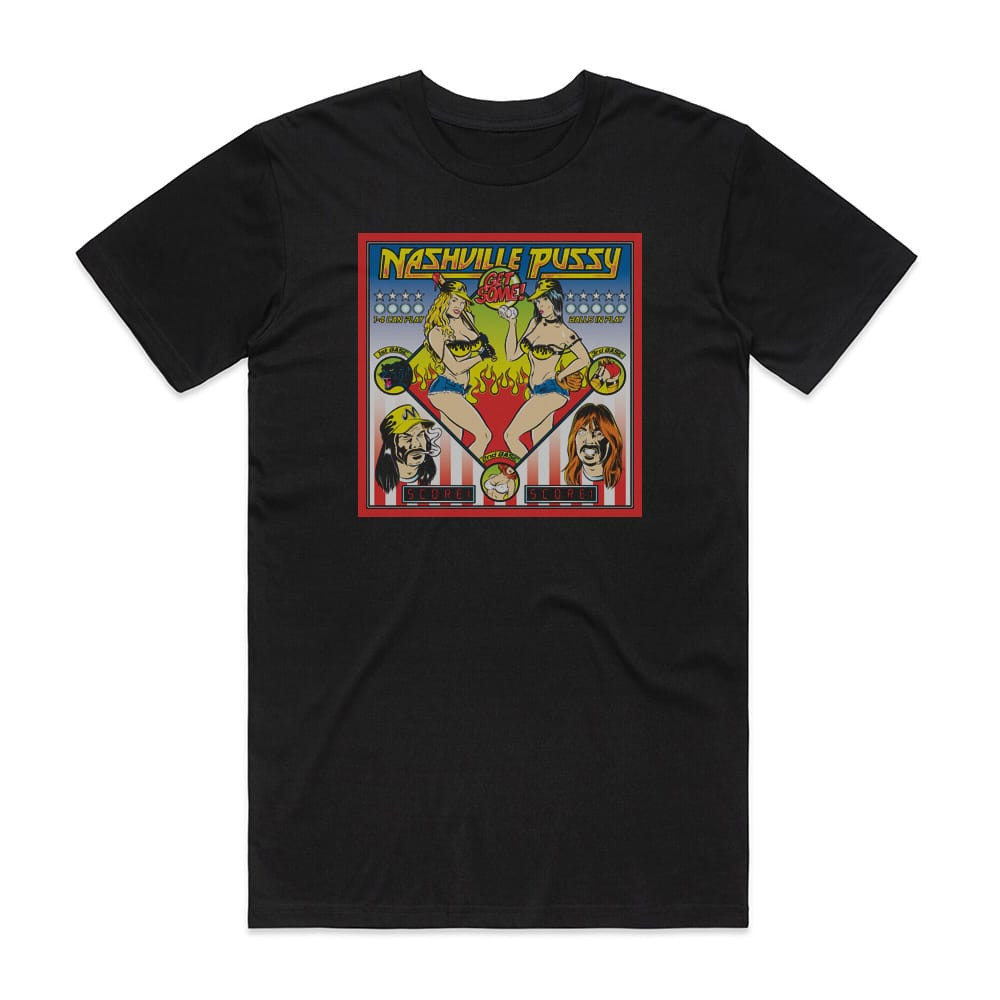 Nashville Pussy Get Some Album Cover T-Shirt Black
