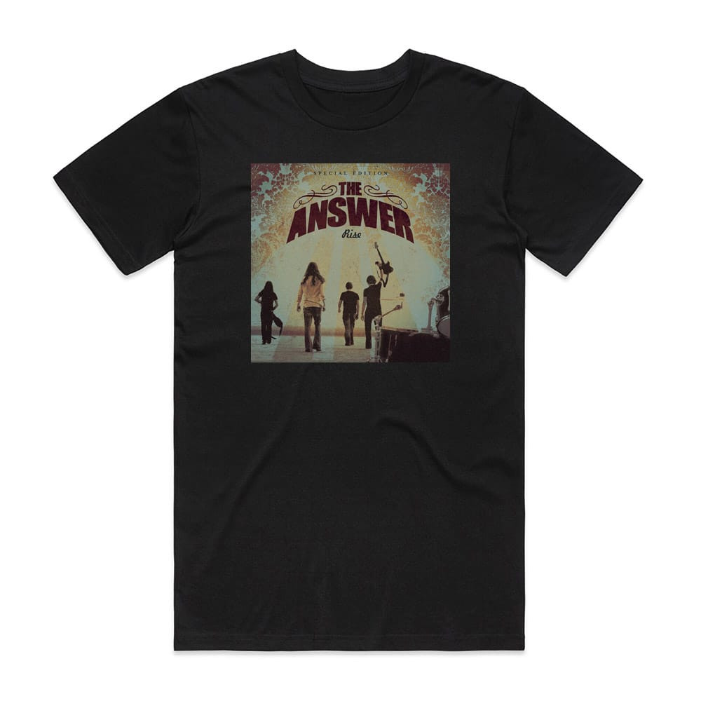 The Answer Rise Album Cover T-Shirt Black
