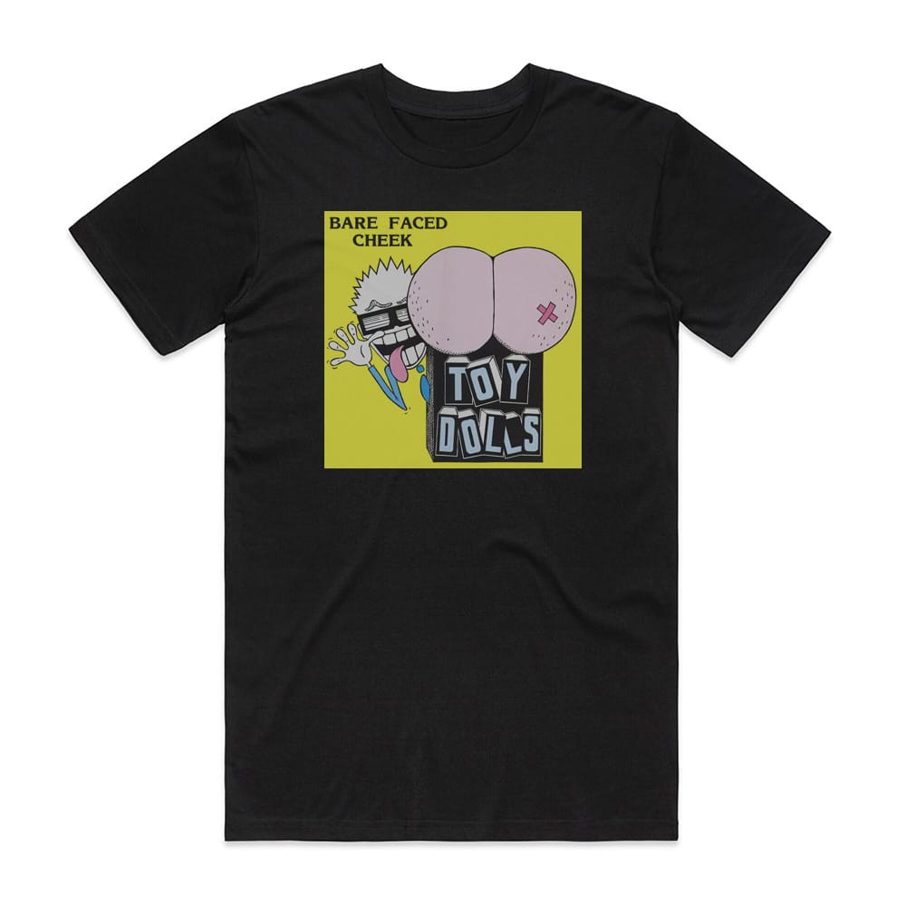 The Toy Dolls Bare Faced Cheek Album Cover T-Shirt Black