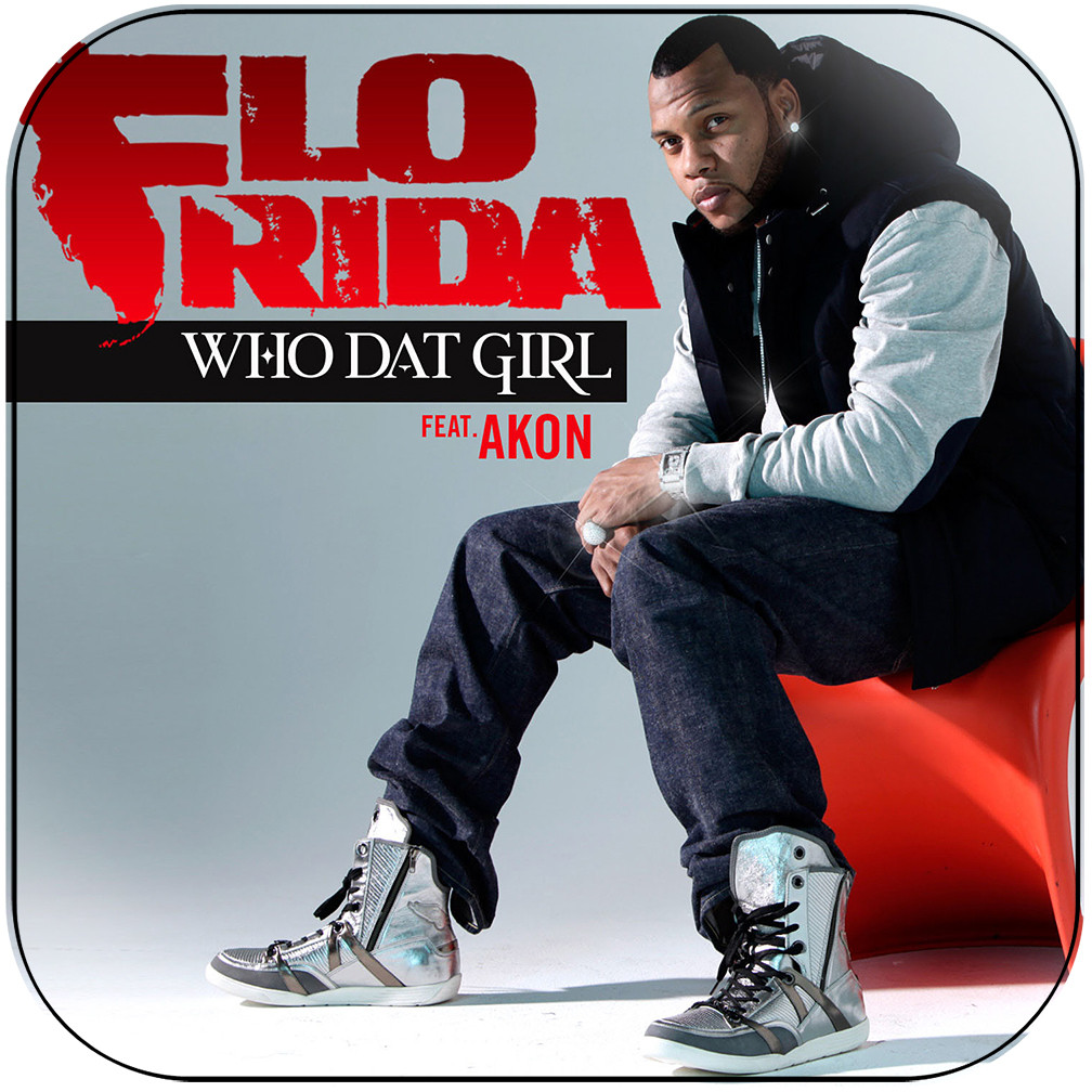 Flo Rida Who Dat Girl Album Cover Sticker